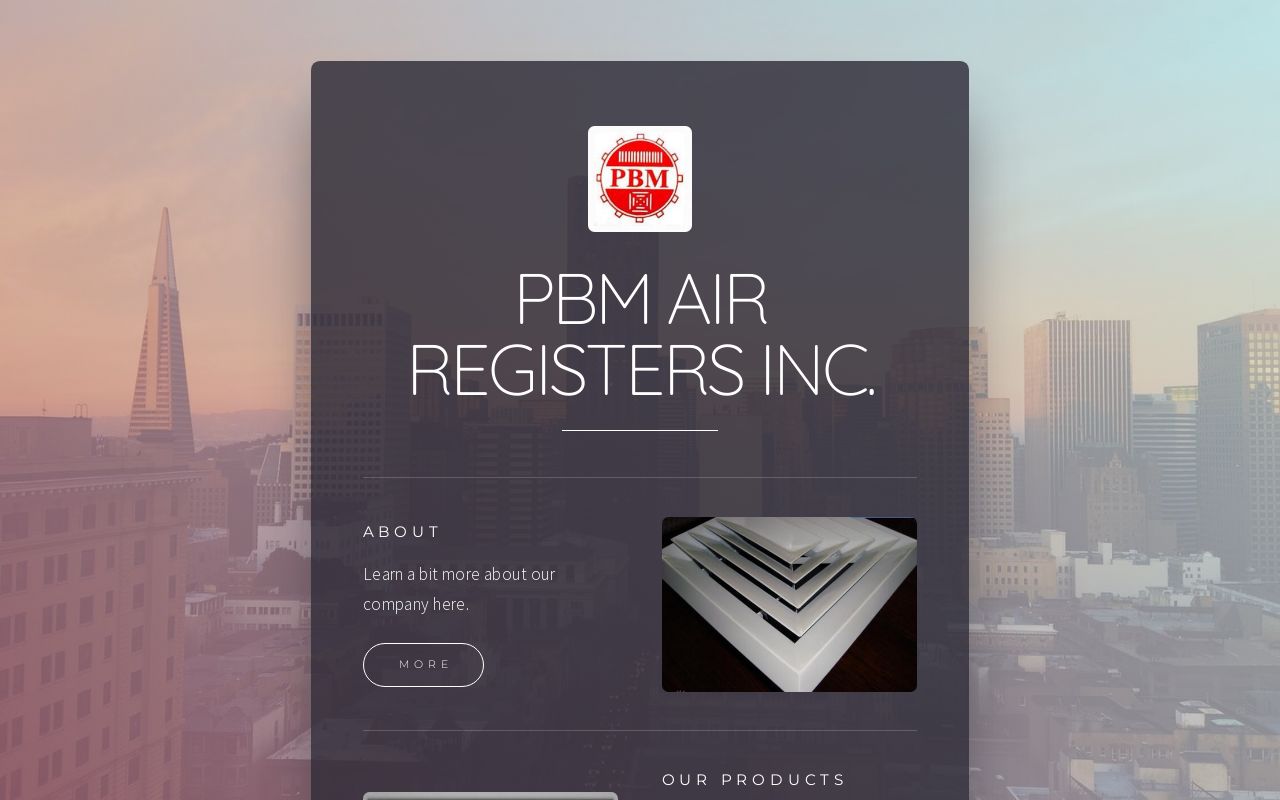 PBM Air Registers Inc.